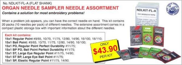 Diamond Needle Corp. Sampler Kit With Assorted Needles